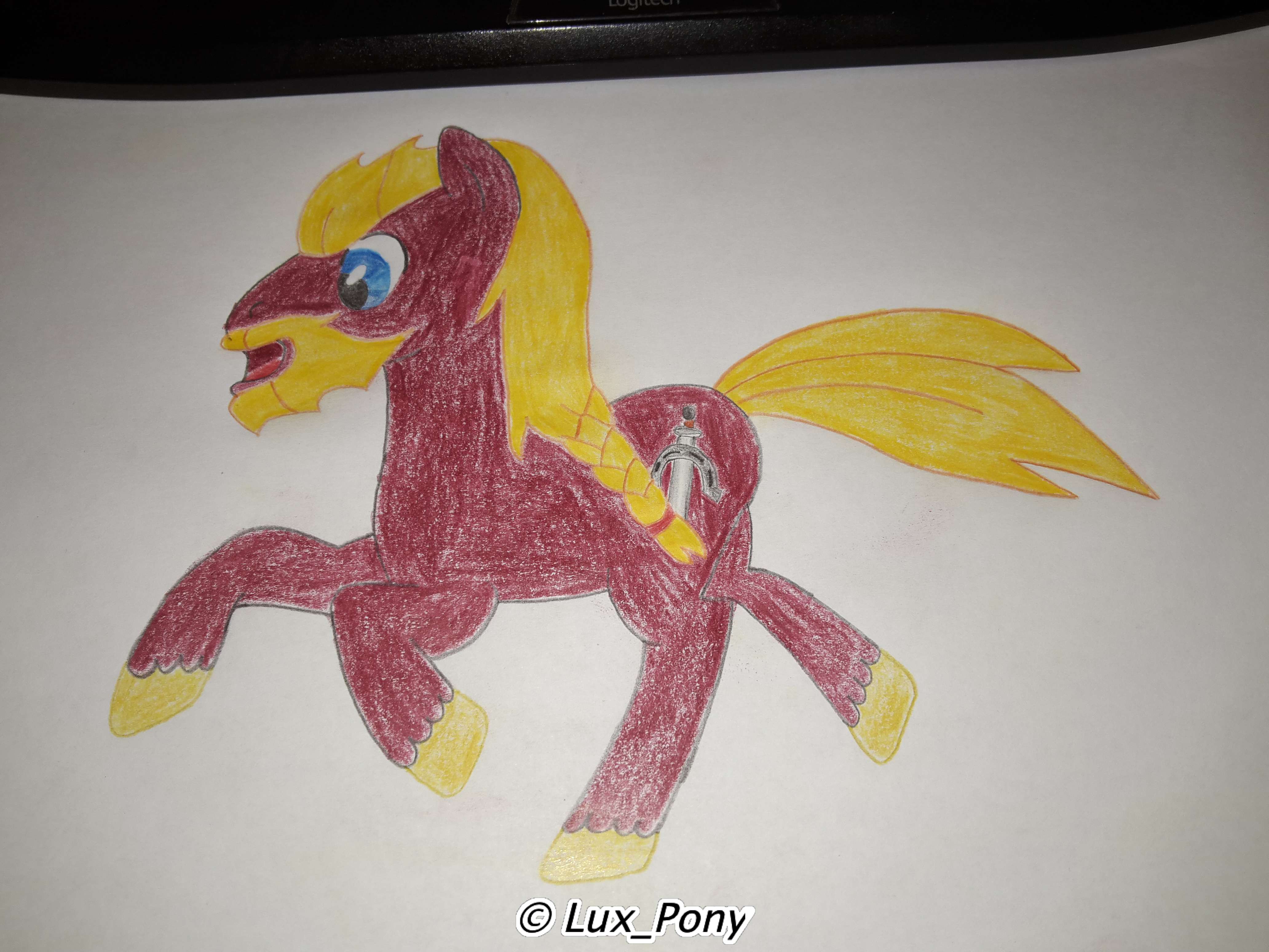 Lux_Pony lernt zeichnen ....